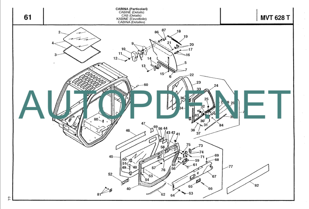 MVT 628T COMFORT LINE PARTS MANUAL - AutoPdf