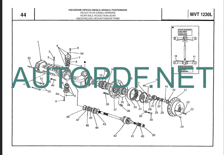 MVT 1230L CONFORT LINE PARTS MANUAL - AutoPdf