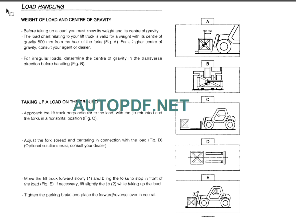 TMT 315 FL OPERATOR SERVICE MANUAL - AutoPdf
