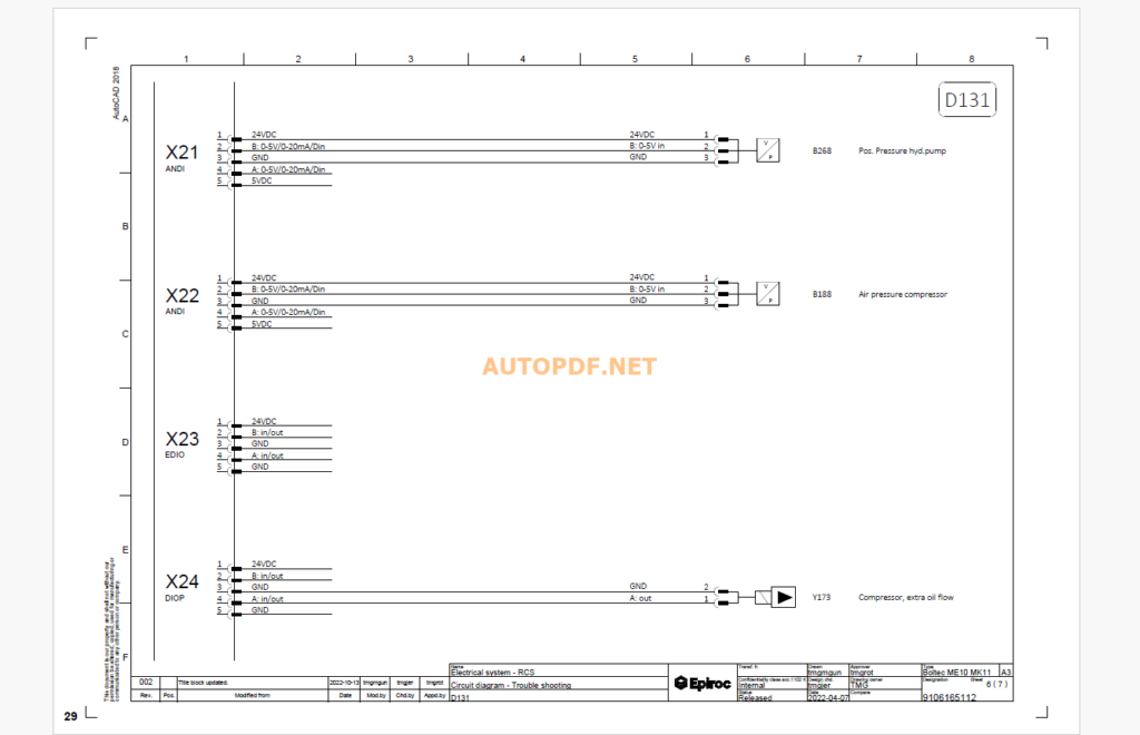 Epiroc Boltec M Diagrams and Drawings Manual - AutoPdf