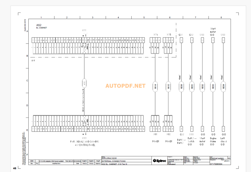 Epiroc Explorac / 235 RC Diagrams and Drawings Manual - AutoPdf