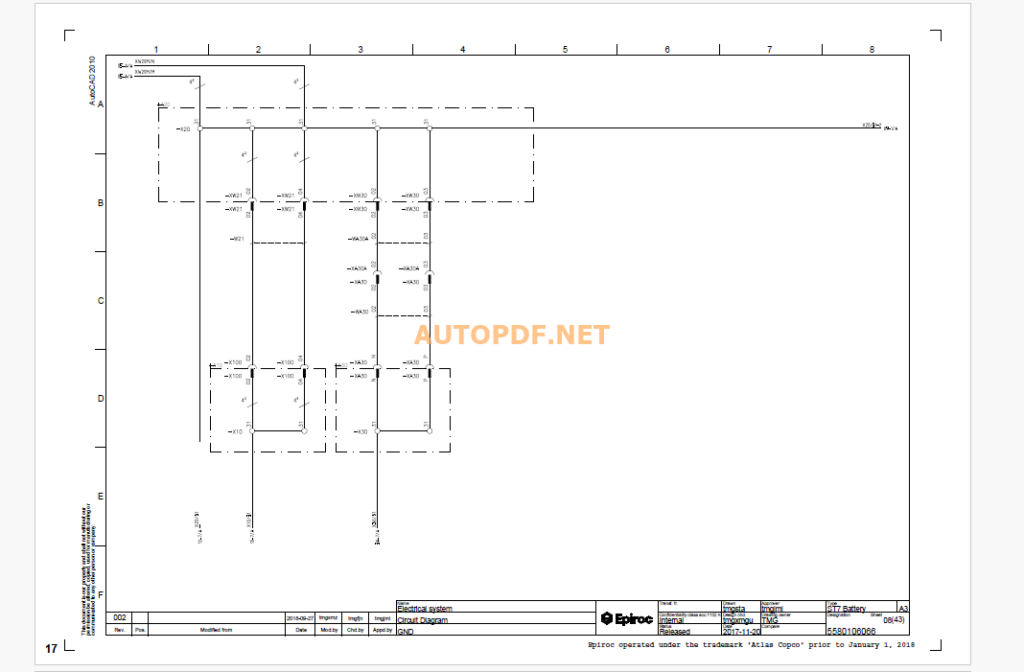 Epiroc Scooptram ST7 Battery Diagrams and Drawings Manual - AutoPdf