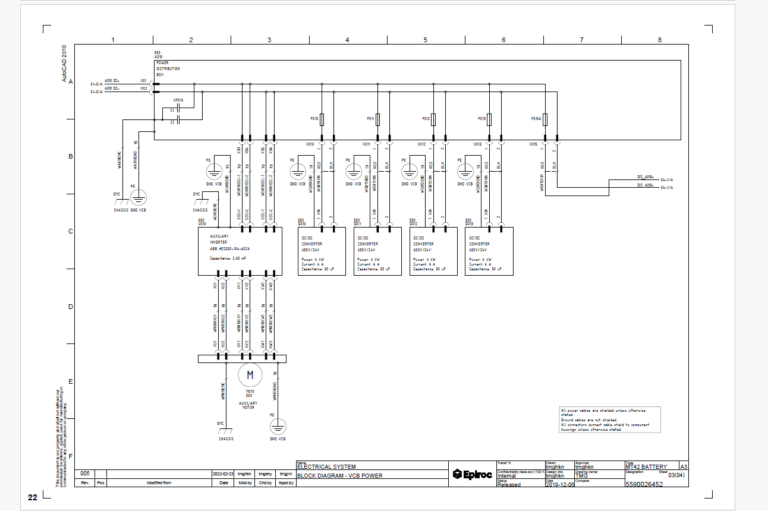 Epiroc Minetruck MT42 Battery Diagrams and Drawings Manual - AutoPdf